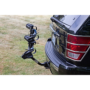 Heininger 2037 Advantage Sports Rack Flat Rack 2 Bike Platform Hitch Mounted Rack with Hitch Lock