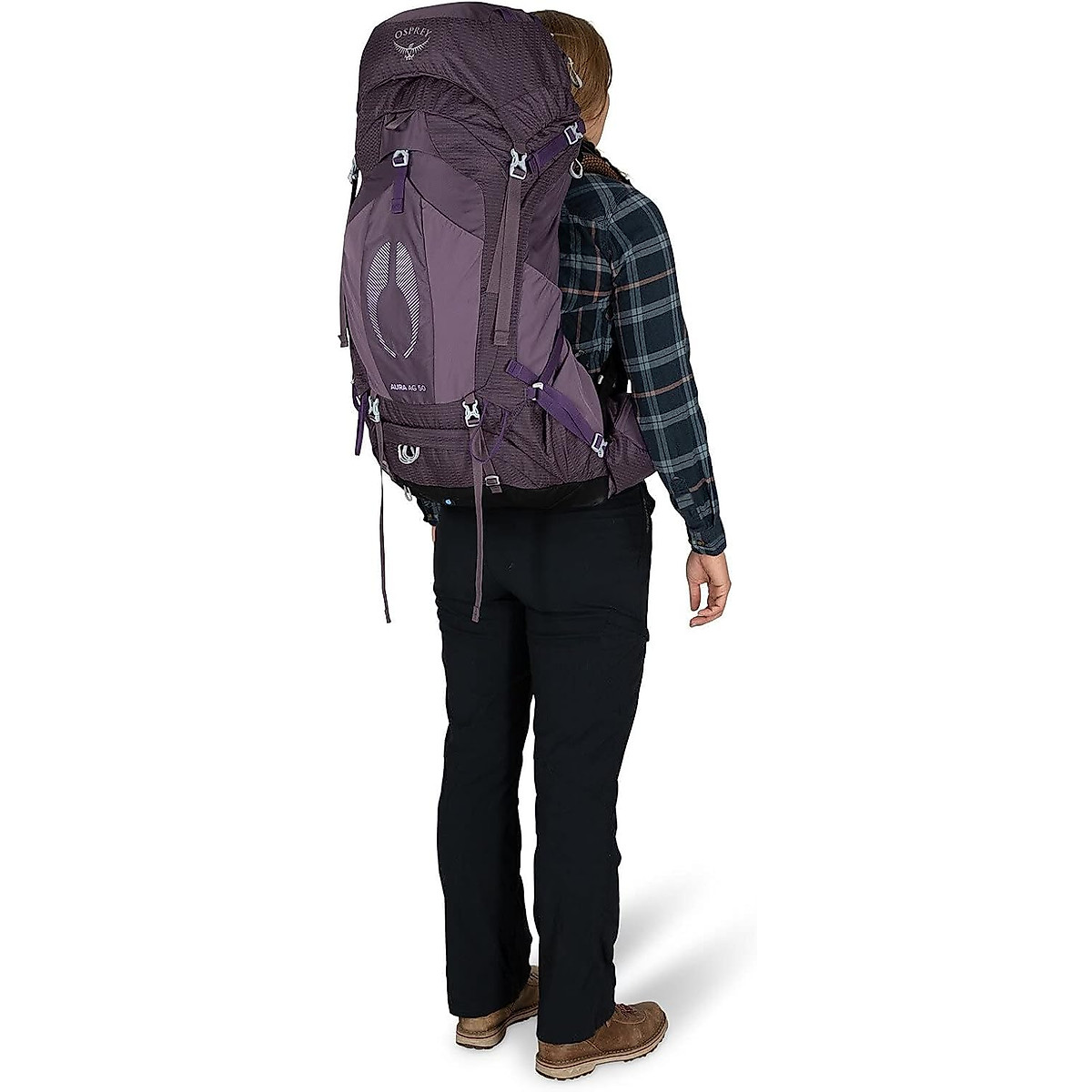Osprey Aura AG 50 Women's Backpacking Backpack, Enchantment Purple, Medium/Large