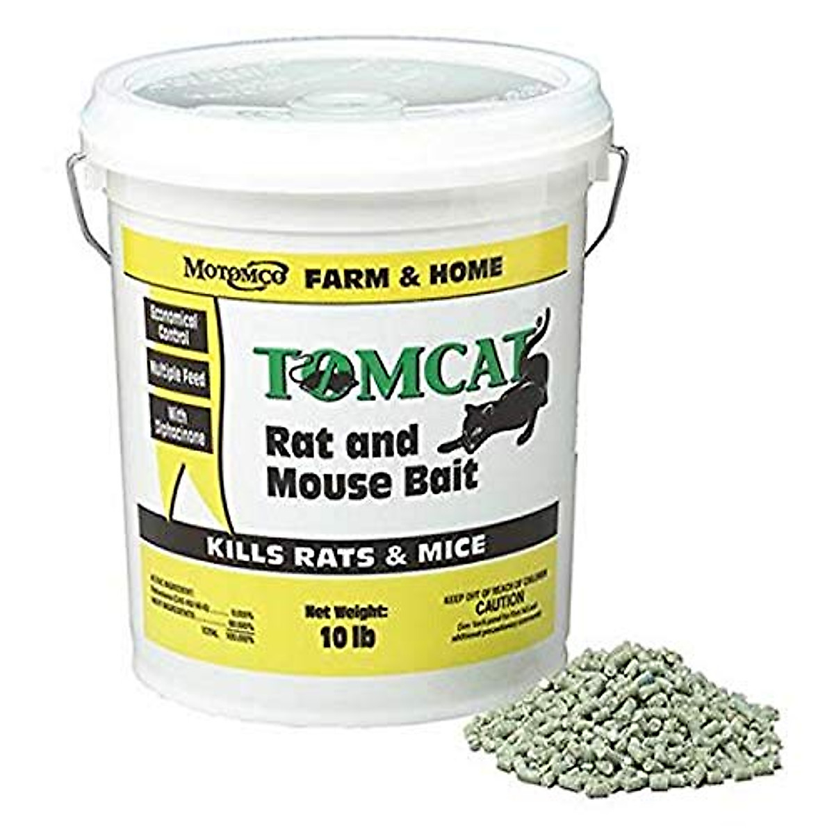 MOTOMCO, 10 lb 008-32345 Tomcat Rat and Mouse Bait Pellet