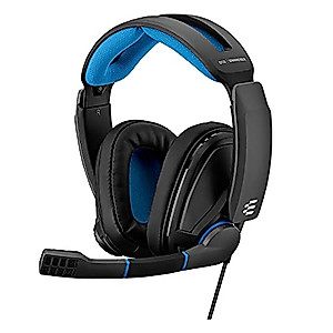 EPOS Sennheiser GSP 300 Gaming Headset with Noise-Cancelling Mic, Flip-to-Mute, Comfortable Memory Foam Ear Pads, Headphones for PC, Mac, Xbox One, PS4, Nintendo Switch, and Smartphone compatible.