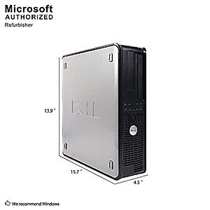 DELL Optiplex Desktop with 22in LCD Monitor (Core 2 Duo 3.0Ghz, 8GB RAM, 1TB HDD, Windows 10), Black (Renewed)