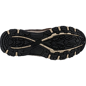 Skechers Men's Selmen-Enago Trail Oxford Hiking Shoe, Chocolate, 11 Extra Wide US