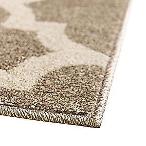 Rugs.com Lattice Collection Rug – 9' x 12' Light Brown Medium Rug Perfect for Living Rooms, Large Dining Rooms, Open Floorplans