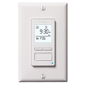 Honeywell Home RPLS740B ECONOswitch 7-Day Solar Programmable Switch, Lights and Motors, Indoor and Outdoor, Energy Saving