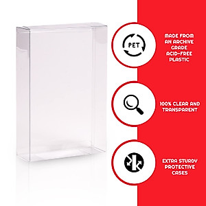 EVORETRO Action Figure Display Protective Case Box for GI Joe 6 inches Classified Series and Marvel Legends 6 inches Infinity Saga - 10-Pack - Stackable 0.40MM Thick, Clear PET Plastic Protector