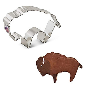 Buffalo Cookie Cutter 4.75" Made in USA by Ann Clark
