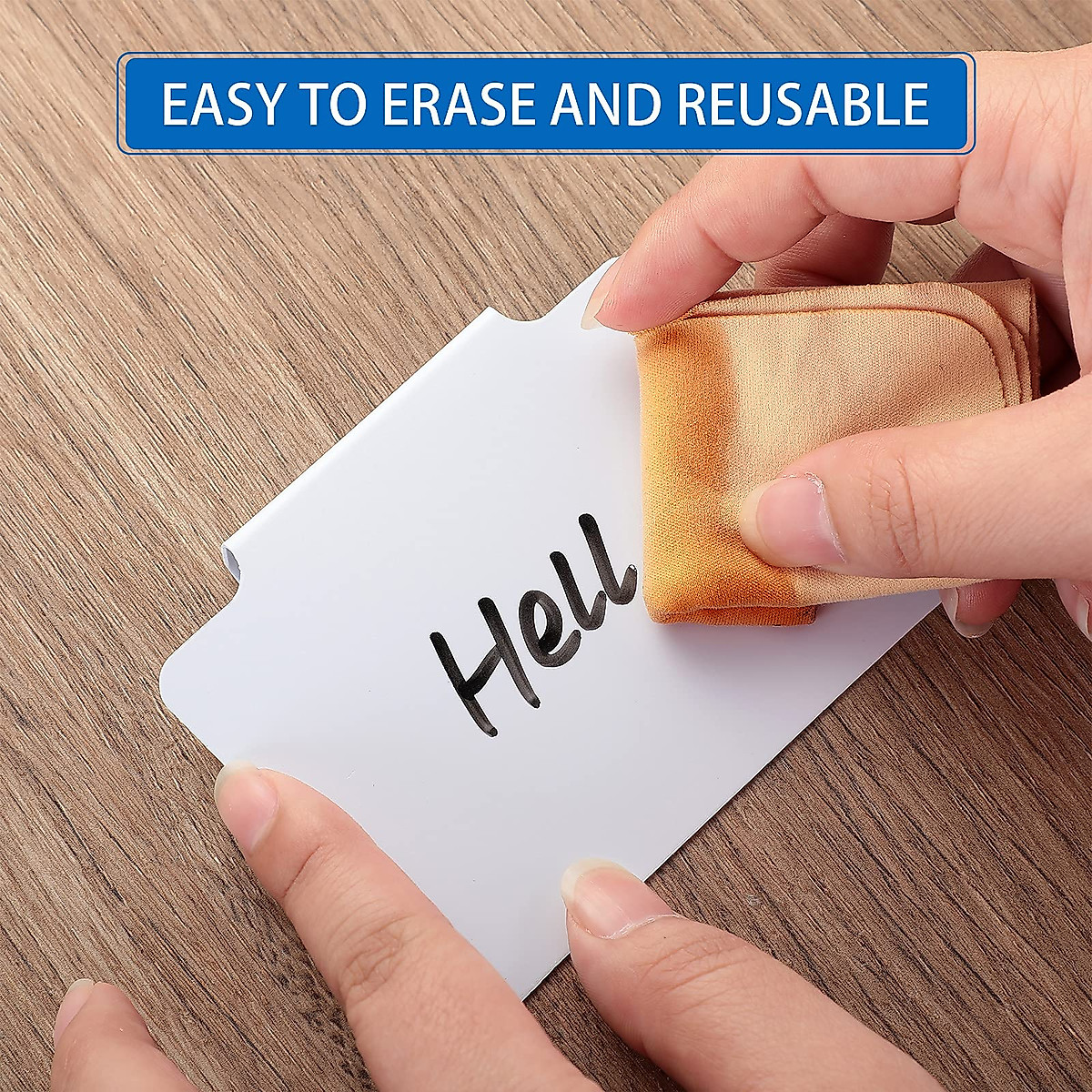 32 Pieces Basket Labels Clip Set, Include 30 Pieces Kitchen Clip Label Holder Removable PVC Bin with 2 Pieces Chalk Marker for Basket Pantry Organization Box (White Label Clip, Black Pen)