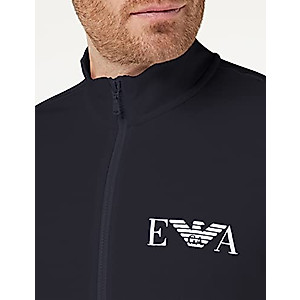 Emporio Armani Men's Iconic Terry Sweater and Trouser Set, Marine, X-Large