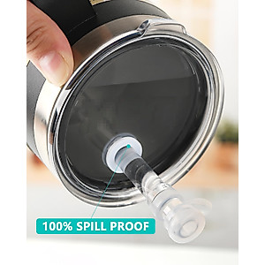 Silicone Spill Stopper Compatible with YETI Straw Cup,Spill Stopper for Cups Mug Tumbler Accessories Including 3 Straw Cover Topper Cap, 3 Leak Proof Stopper.