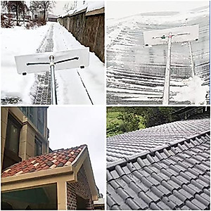 ITROLLE 4PCS Roof Snow Rake Replacement Wheels for Shingle Saver Roof Rakes Snow Rake Wheel Replacement Wheels Snow Rakes Accessory, Black