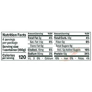 Chobani® Less Sugar Low-Fat Greek Yogurt Madagascar Vanilla Cinnamon 5.3oz 4-pk