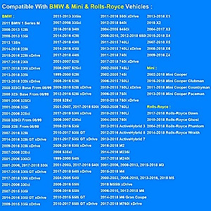 Gas Cap, Fuel Cap Compatible with Mini Cooper BMW E39 E46 E60 E90 E92 F02 F07 F10 F30 128i 135i 228i 320i 323i 325i xi 328i 328xi 330i 335i 428i 525i 528i 530i 535i 650i 740i 750i X1 X3 X4 X5 X6 Z4 M3