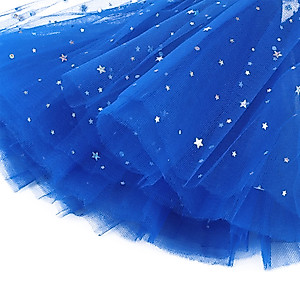Century Star Girls Sparkle Tutu Skirt Tulle Ballet Skirts 3 Layers Princess Tutu for Toddler Kids Baby Party Dress Birthday Halloween 2-8T Cute Green