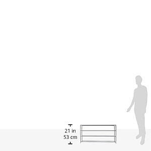 Whitmor 4 Tier 20 Pair Floor Shoe Rack - White