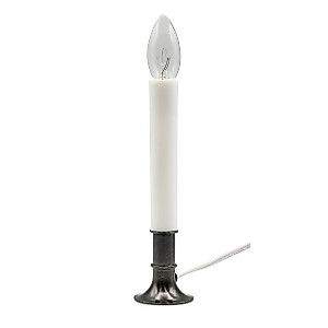 Creative Hobbies® Replacement Light Bulbs for Electric Candle Lamps, Flame Tip Bulbs for Window Candles, Chandeliers - 7 Watt - 120 Volt - E12 Candelabra- Pack of 12