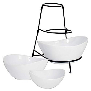 Gibson 92702.04 Server Set, 3 Tier, Black