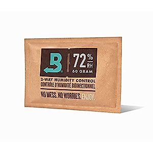 Boveda 72% Two-Way Humidity Control Packs For Storing Up to 25 items – Single – For Wood Containers – Moisture Absorber – Humidifier Pack – Individually Wrapped Hydration Packet