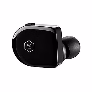 MASTER & DYNAMIC MW07 True Wireless Earphones - Bluetooth Enabled Noise Isolating Earbuds - Lightweight Quality Earbuds for Music, Piano Black (MW07PB)