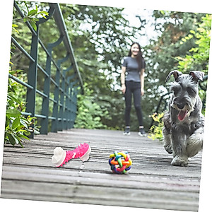 Angoily Pet Teething Toys Pet Molar Bite Toy Dog Dental Toy Puppy Interactive Toy Dog Teeth Cleaning Toy Teeth Training Dog Bone Dog Molar Toy Bone Toy Dog Play Toy Dog Ball Chew TPR