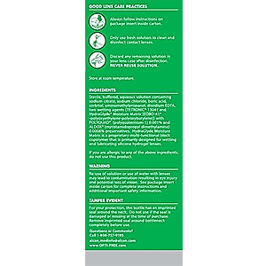 Opti-Free Puremoist Multi-Purpose Disinfecting Solution with Lens Case, 10-Ounces, 10 FL Oz (Pack of 1)