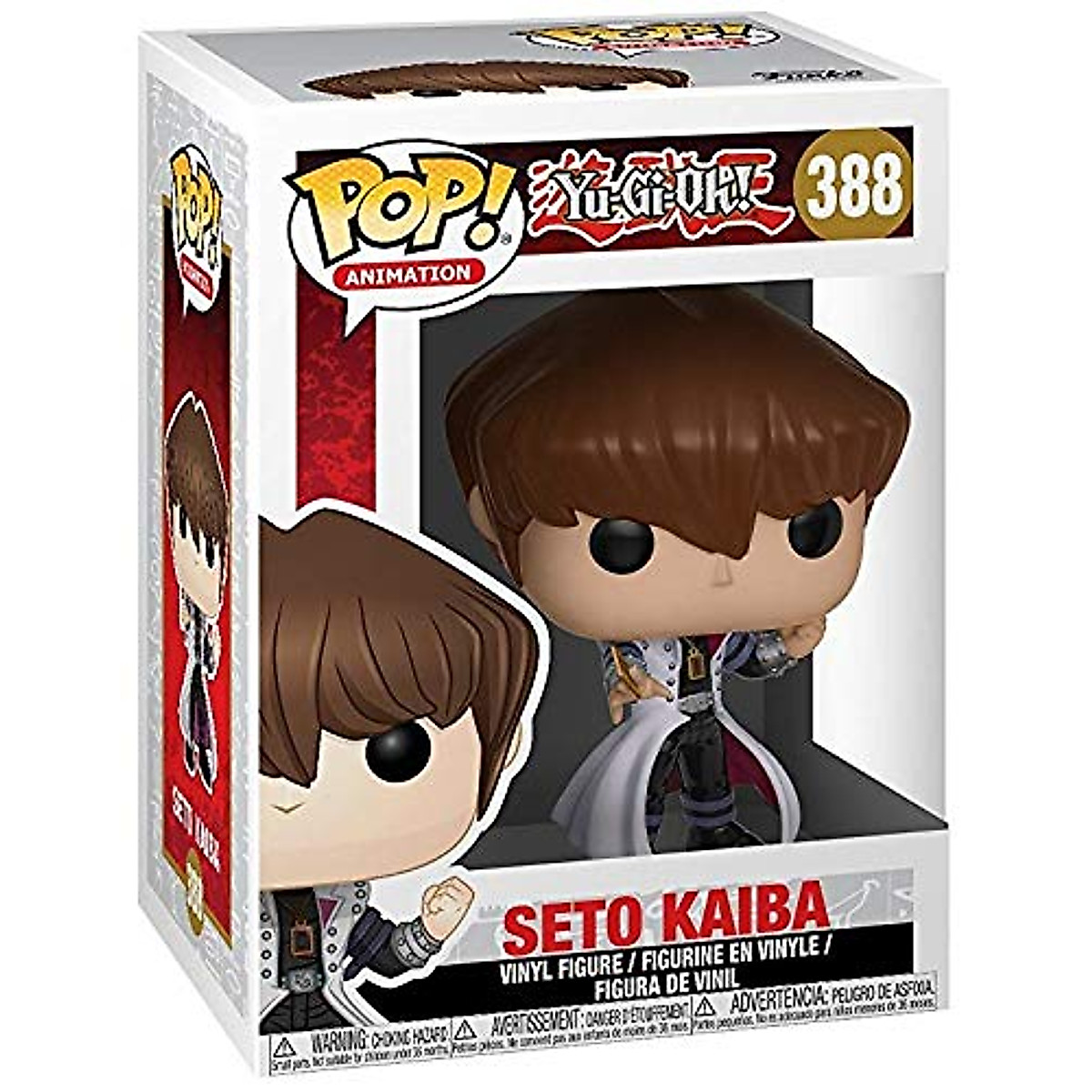 Funko Pop! Animation: Yu-Gi-Oh! - Seto Kaiba Vinyl Figure (Bundled with Pop Box Protector Case)