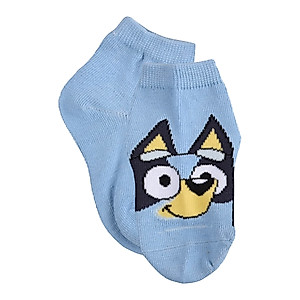Bluey Boys Quarter Socks, Grey, Medium US