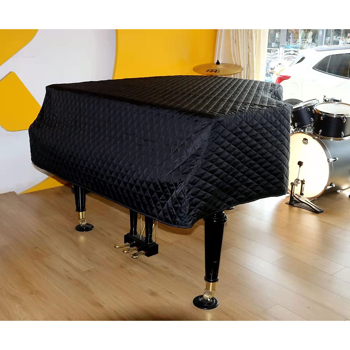 PCLOOV-Grand Piano full Cover Waterproof Moisture-proof and Dustproof Grand Piano Protective Cover (160cm/62.9in)