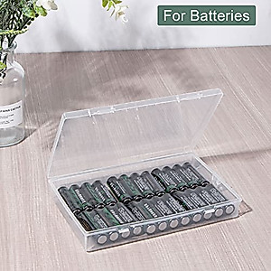 Ganydet 6 Packs Small Plastic Containers, Rectangular Plastic Box, Small Plastic Boxes with Lid, Craft Containers for Craft Supplies and Little Bits, 7.2'' × 4.6'' × 1.3''