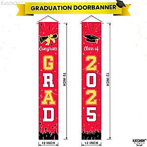Graduation Banner for Graduation Door Decorations - 72x12 Inch, No DIY | Graduation Door Banner for Graduation Party Decorations 2022 Black and Gold | We Are So Proud of You Graduation Banner 2022