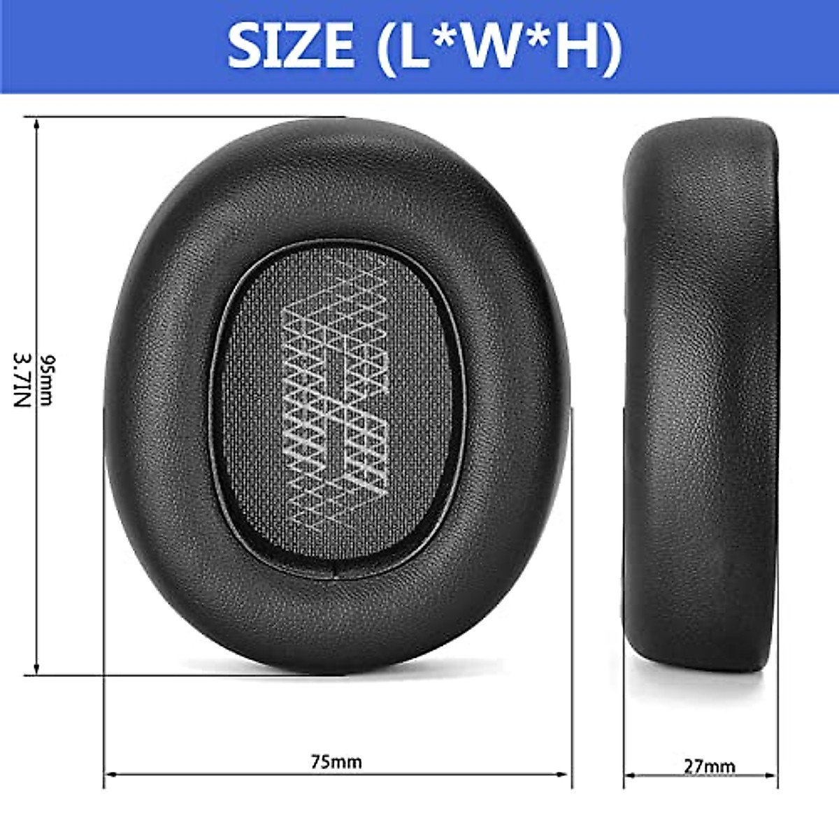 LIVE650BTNC Earpads Replacement Ear Cushions Compatible with Live 650BTNC LIVE660btnc E65BT E65BTNC Everest Elite 750NC V710 and Duet NC Wireless Over-Ear Headphones(Black)