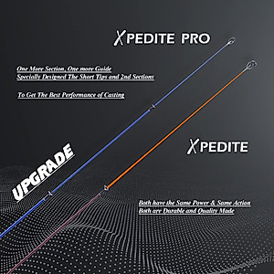 EOW XPEDITE PRO Portable Telescopic Casting and Spinning Fishing Rods, 24T Carbon Blanks & Solid Carbon Tip, Cork Handle, Travel Rod, Short Collapsible Rods