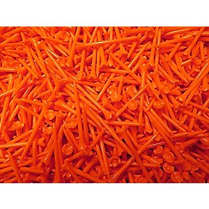 New 100 Pride Sports 2 3/4" 2.75" Evolution Golf Tees Orange Bulk Plastic