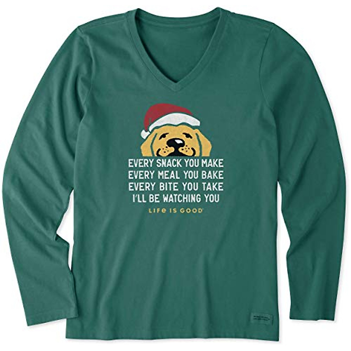 Life is good Womens Crusher, Spruce Green, Small
