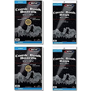 BCW Current Bag and Board 200 Bags and 200 Boards