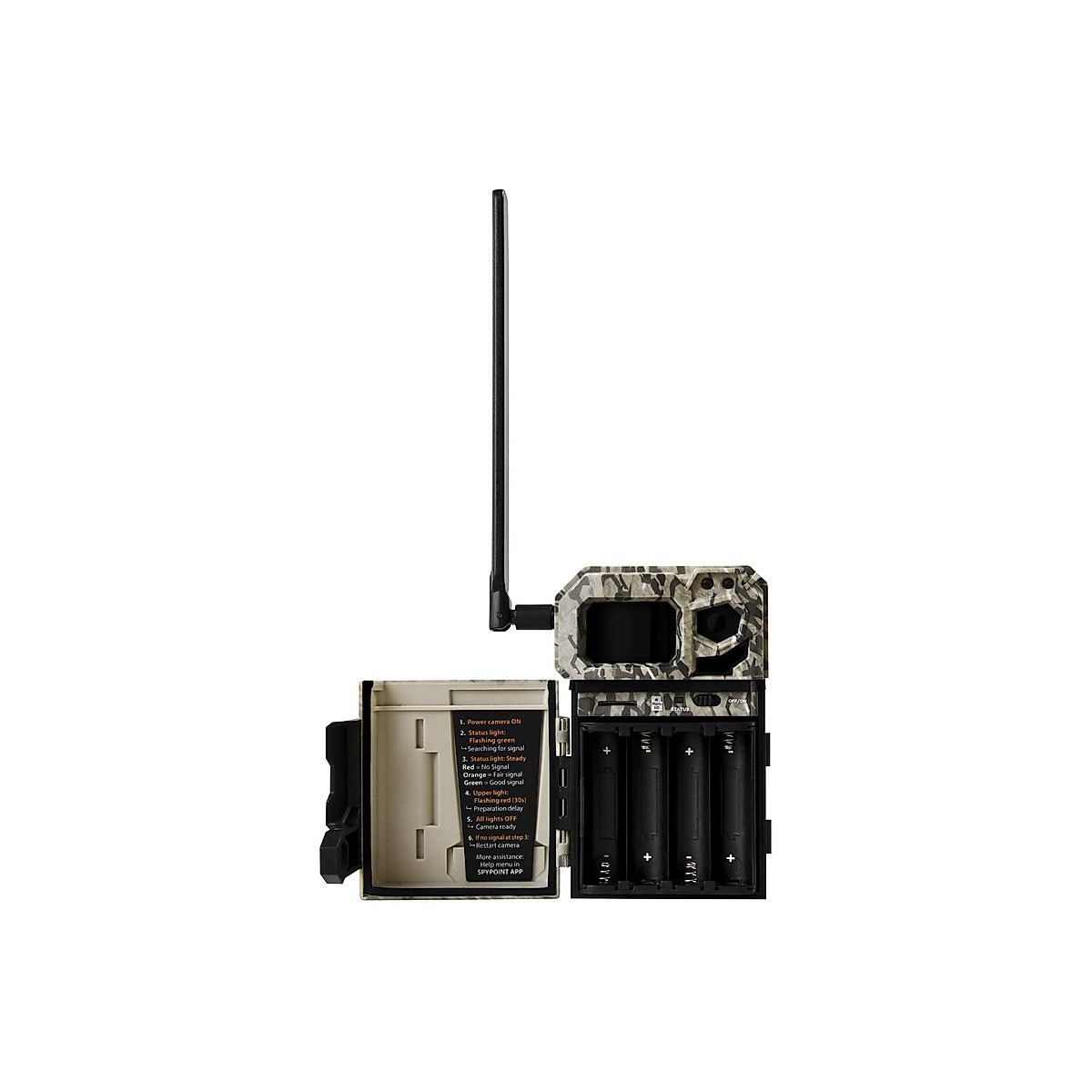SPYPOINT Link Micro VZN Version (Smallest on The Market!) outdoor Wireless/Cellular Trail Camera, 4 Power LEDs, Fast 4G Photo Transmission w/Preactivated SIM, Fully Configurable via App, 1080p