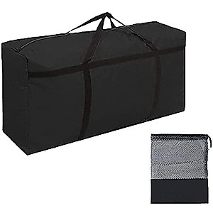 WITERY Extra Large Storage Bag for Moving - Heavy Duty Oxford Water-Resistant Storage Bag Organizer with Reinforced Handles & Zippers for Traveling/Camping/College Dorm/Holiday Decorations, 39x24x12 Inches