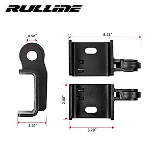 RULLINE 2Pcs Hook Bracket Front Tow Hook D Ring Mounting Bracket Compatible with Toyota Tacoma 2009-2021 Replace 88711