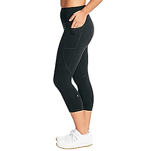 C9 Champion womens High Waist Capri Leggings, Ebony, Large US