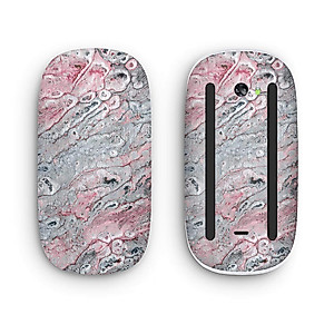 Design Skinz Abstract Wet Paint Subtle Pink and Gray Vinyl Decal Compatible with The Apple Magic Mouse 2 (Wireless, Rechargable) with Multi-Touch Surface