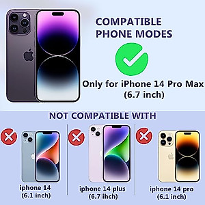 TODXARZC Magnetic Case for iPhone 14 Pro Max Case with MagSafe [Military Drop Protection] Shockproof Slim Translucent Matte Back Phone Case Cover for iPhone 14 Pro Max for Women Men 6.7'' Pink