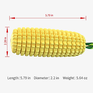 Yuehuam Dog Chew Toys for Aggressive Chewers, Corn Interactive Squeaky Dog Toys for Puppy Medium Dog Toothbrush Teeth Cleaning