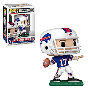 POP Football: Bills - Josh Allen (Away Jersey) Funko Vinyl Figure (Bundled with Compatible Box Protector Case), Multicolor, 3.75 inches