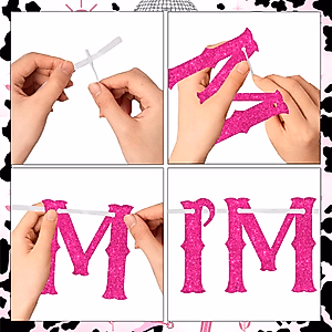 Sursurprise Western 30th Birthday Decorations, Man I Feel Like I'm 30 Banner, Disco Cowgirl Nashville 30th Birthday Party Supplies