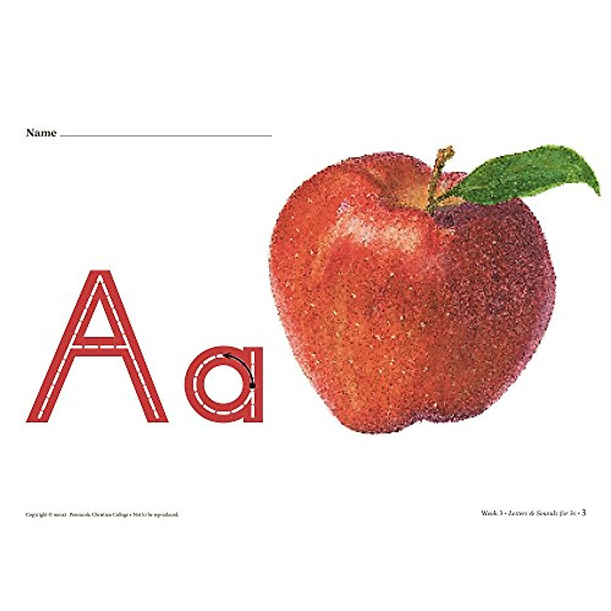 Letters and Sounds for 3s - Abeka 3 Year Old Alphabet Recognition Reading Program Student Work Book