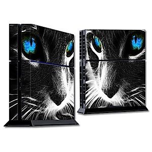 MightySkins Skin Compatible with Sony PS4 Console - Cat | Protective, Durable, and Unique Vinyl Decal wrap Cover | Easy to Apply, Remove, and Change Styles | Made in The USA