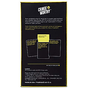 Cringeworthy Game, Adult Party Game of Awkward Situations for Ages 17 and up, Adult Content, Party Card Game