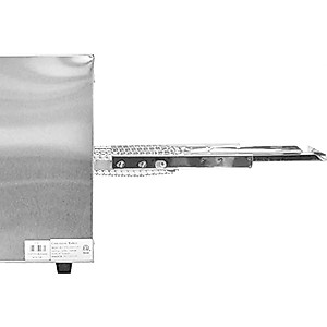 Omcan 11387 14 Inch Wide Conveyor Belt Adjustable Heat and Speed Stainless Steel Infrared Baking Commercial Kitchen Toaster Oven