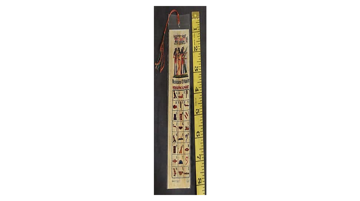Authentic 20 Hand-Painted Egyptian Papyrus Bookmarks