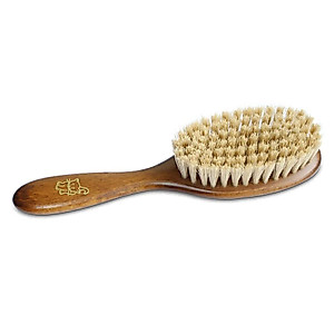 Mars Coat-King Bristle Cat Hair Brush Deshedding Tool – Pet Grooming Supplies for Furry, Shaggy, Loose Hair in all Breeds, Wooden Handle for Thick Coats – ¾” Bristles, 2” Wide Head