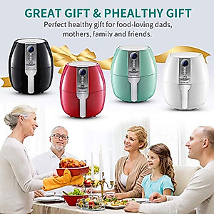 Ultrean Air Fryer, 4.2 Quart (4 Liter) Electric Hot Airfryer Oven Oilless Cooker with LCD Digital Screen and Nonstick Frying Pot, UL Certified, 1-Year Warranty, 1500W (Black)